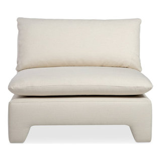Estelle Lounge Chair Cream - Contemporary - Armchairs And Accent Chairs ...