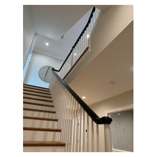 Project #138 | An Elegant Entry Staircase - Transitional - Staircase ...