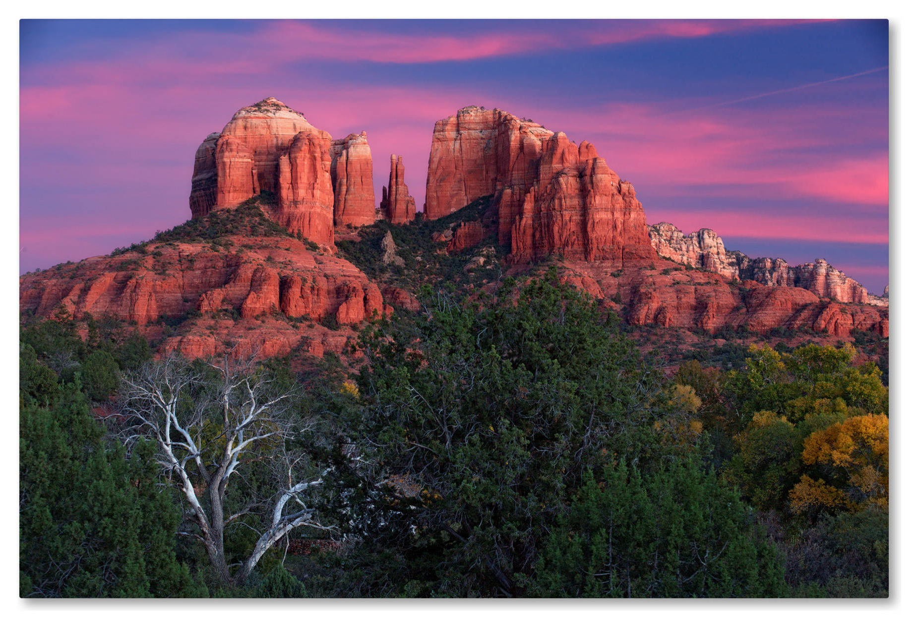 Mike Jones Photo 'Sedona Cathedral Rock Dusk' Canvas Art, 22"x32 ...