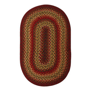 Homespice Decor Cider Barn Jute Braided Rug (Oval), 27" x 45 ...