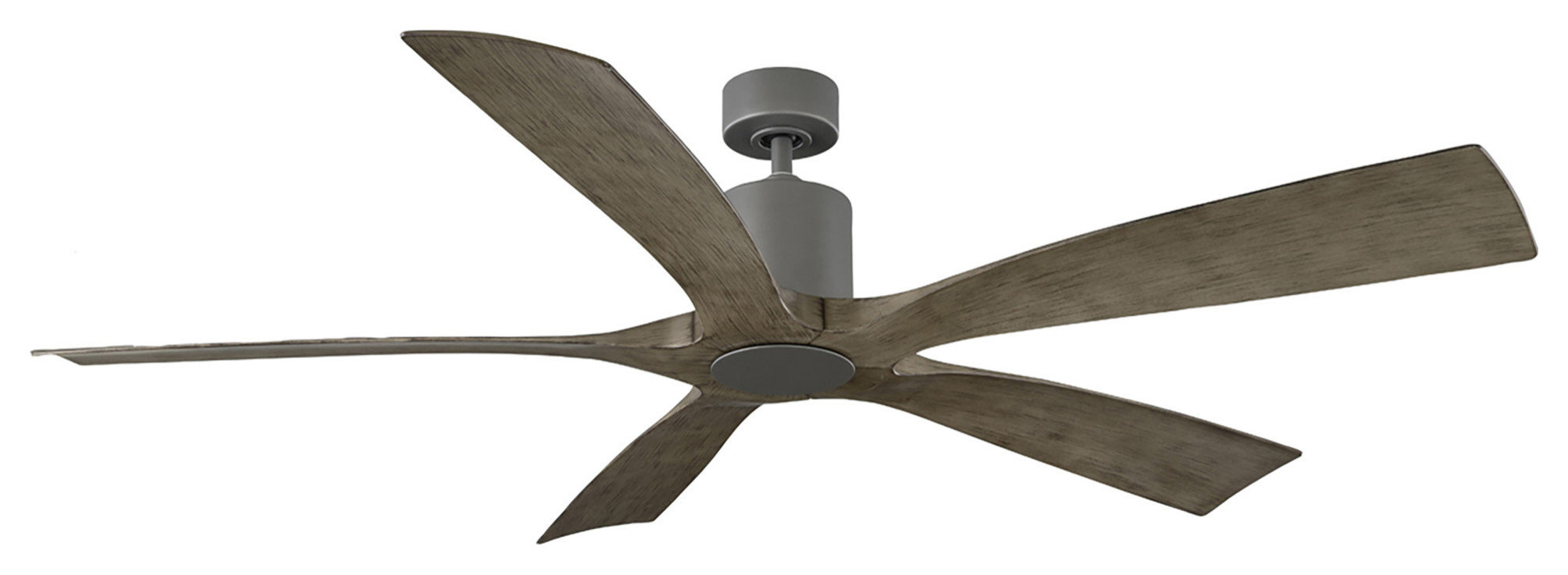 Aviator 5-Blade Ceiling Fan, Graphite/Weathered Gray - Farmhouse ...