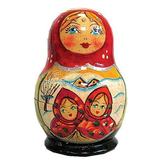 5-piece Fairy Tale Nested Doll Set - Contemporary - Decorative Objects ...