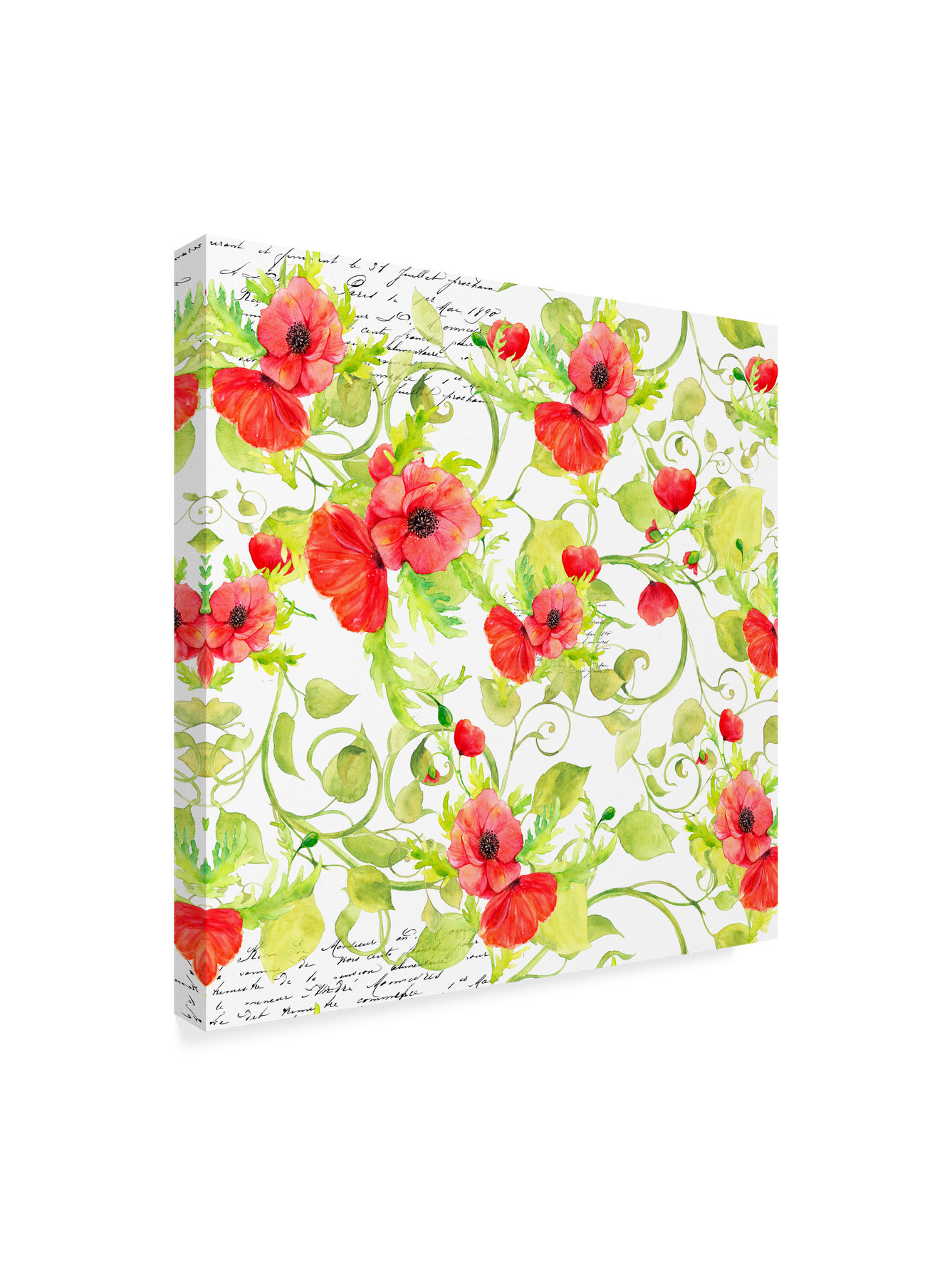 "Poppy Pattern I" by Irina Trzaskos Studio, Canvas Art, 24"x24 ...