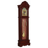 Coaster Traditional Wood Grandfather Clock with Chime in Brown ...