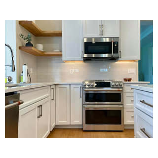 Kitchen- white, bright with soft light - Contemporary - Kitchen - New ...