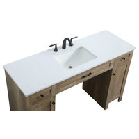 54" ADA Compliant Bathroom Vanity, 54" - Farmhouse - Bathroom Vanities ...