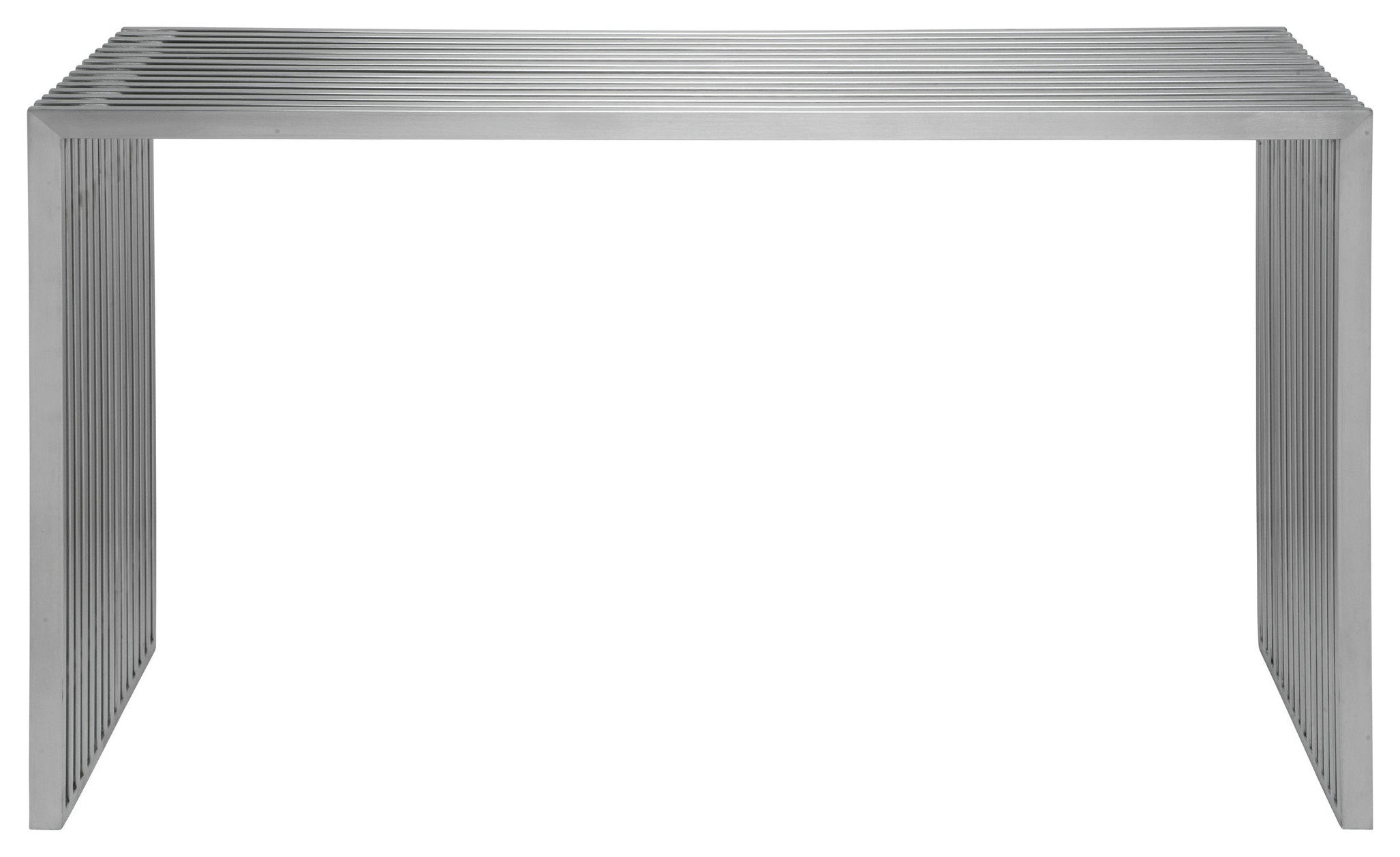 Amici Silver Metal Console Table - Contemporary - Console Tables - by ...