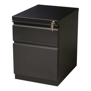 Scranton & Co 2-Drawer Modern Metal Mobile Pedestal File Cabinet in ...