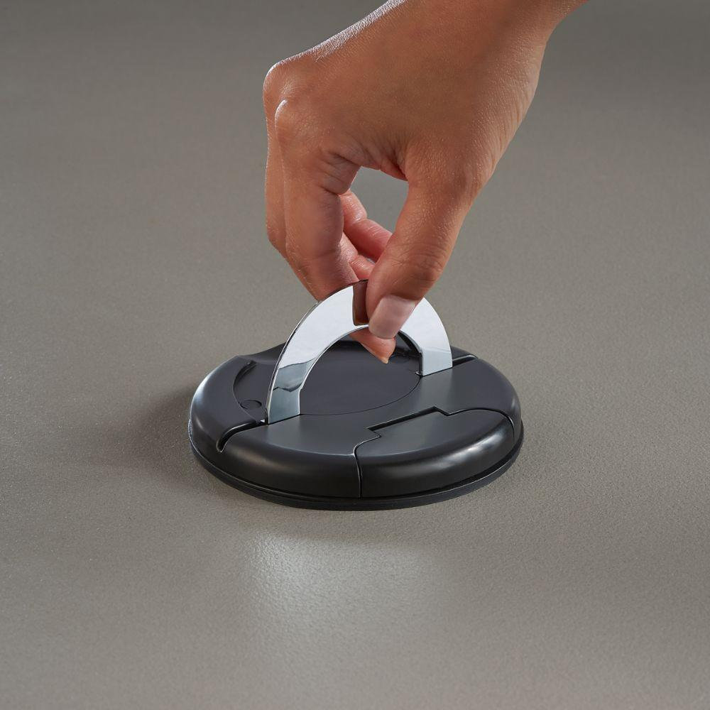 Sensio Pop Up Power and Charging Station, Stainless Steel, 3.5"x13"x3.5 ...