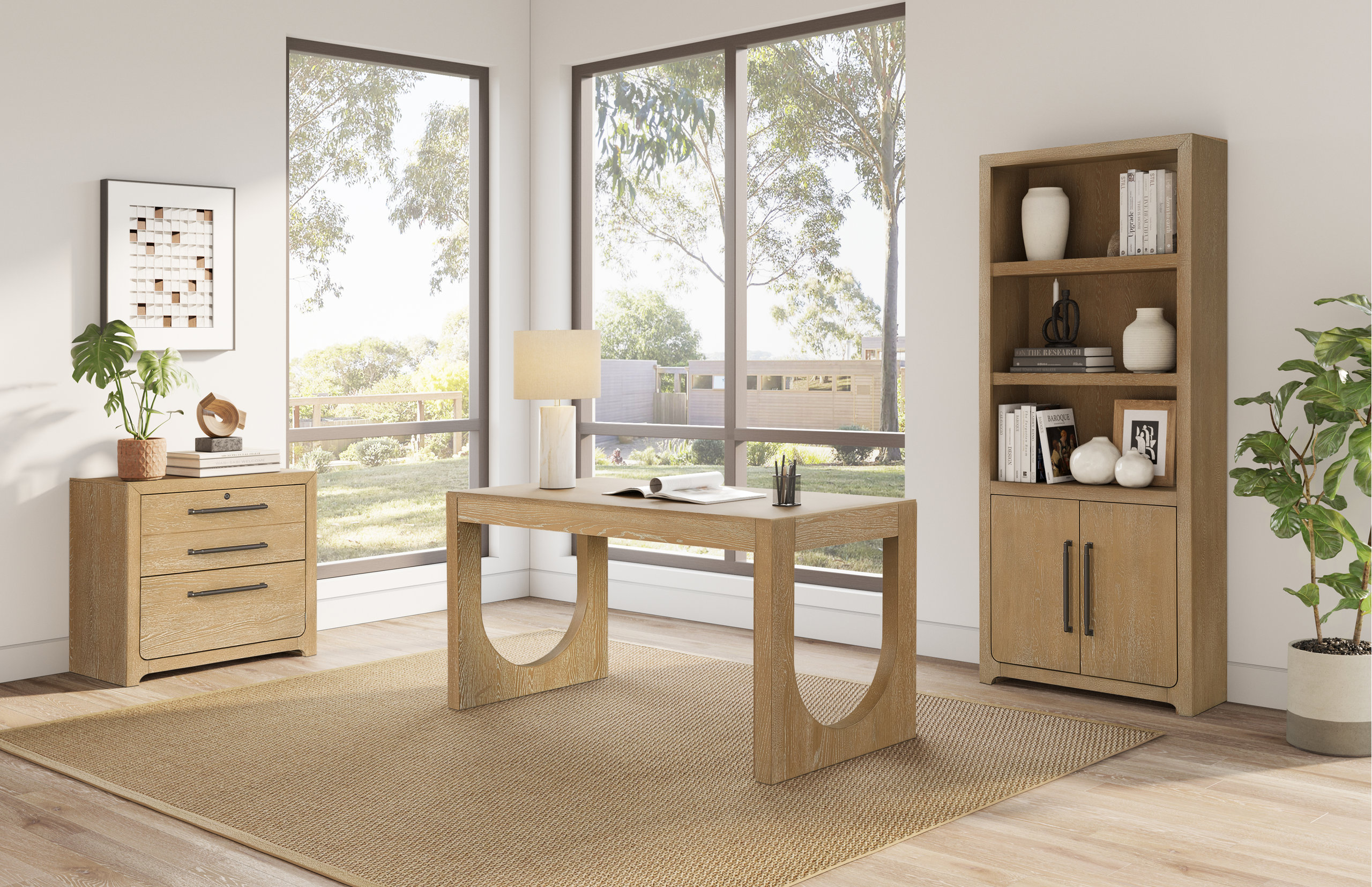 Modern Wood Writing Desk, Office Desk, Storage Desk/Writing Table ...