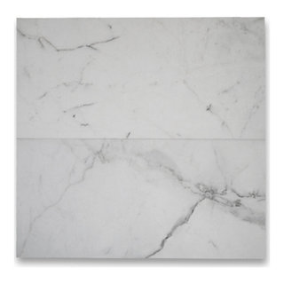 Statuary White Marble 12x24 Tile Honed, 100 sq.ft., 12 inch|24 inch ...
