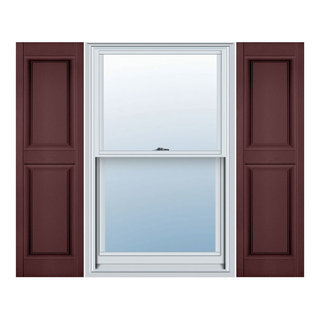 Mid-America, Standard Size Williamsburg Double Panel Shutters, Bordeaux ...