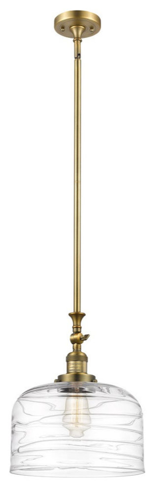 Innovations Bell LED XL Mini Pendant 206-BB-G713-L-LED, Brushed Brass ...