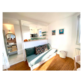 Rénovation complète d'une petite surface de 17m2 - Nórdico - Salón - Le ...