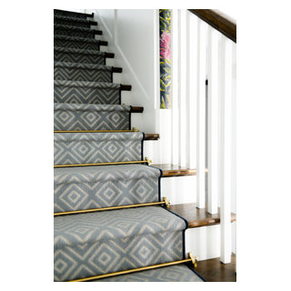 Patterned & Playful - Transitional - Staircase - Houston - by Monarch ...