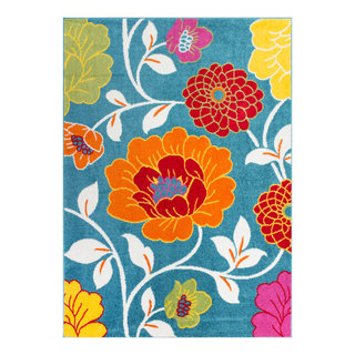 Well Woven Star Bright Blue Area Rug - Contemporary - Kids Rugs - by ...