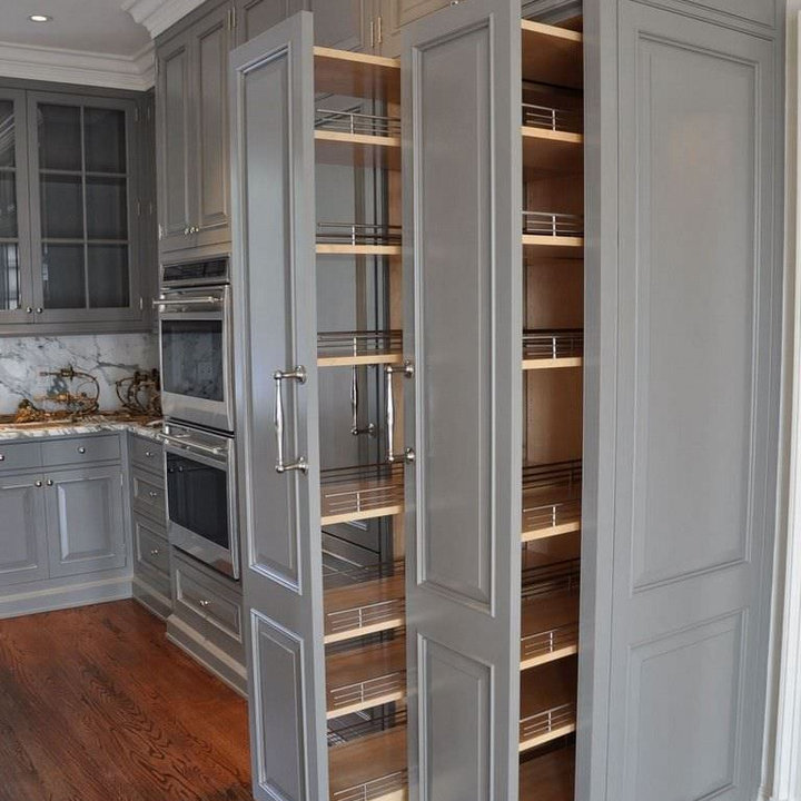 75 Beautiful Traditional Grey Kitchen Ideas & Designs - November 2025 ...