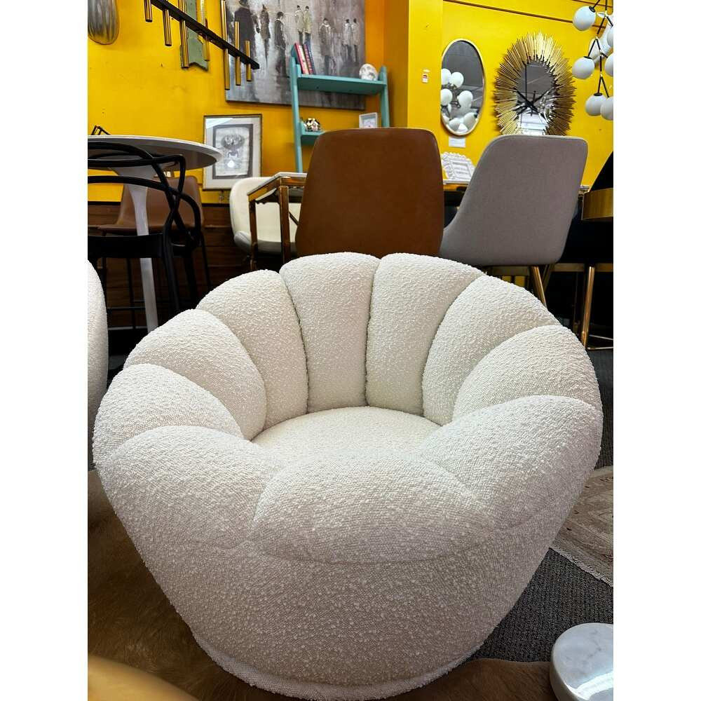 Bibi II Lounge Chair, Boucle Fabric - Transitional - Armchairs And ...