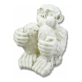 Chimp Garden Animal Statue - Contemporary - Garden Statues And Yard Art ...