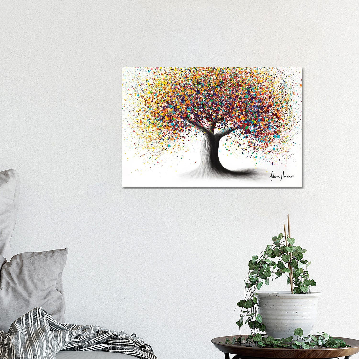Rainbow Soul Tree by Ashvin Harrison Art Print, 12"x18"x1.5" (Gallery ...