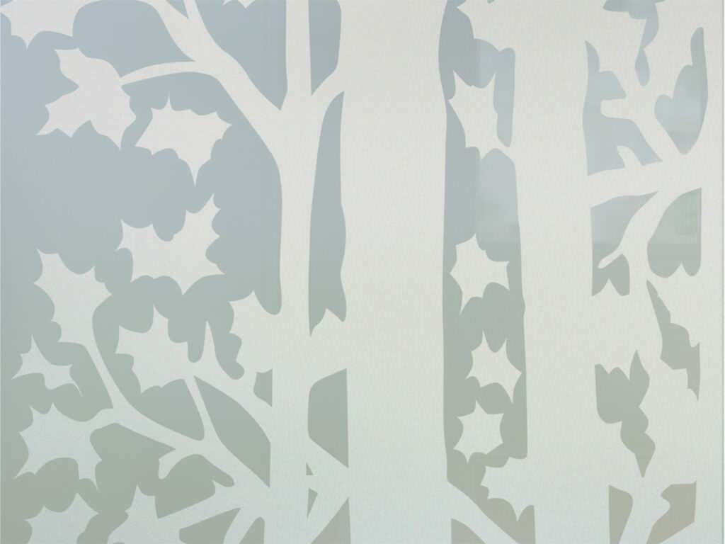 Interior Prehung Door or Interior Slab Door - Forest Trees - Primed ...