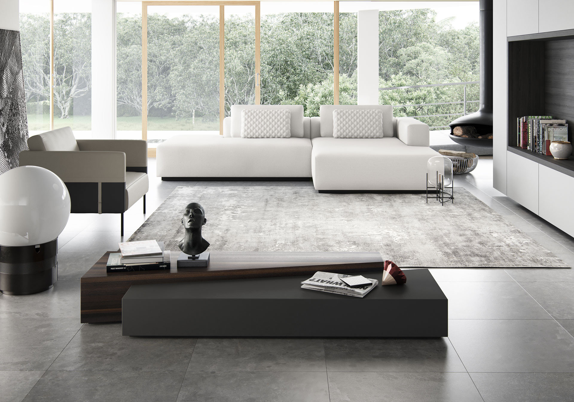 Spruce Sectional Chaise and End Unit, Chalk Fabric - Transitional ...