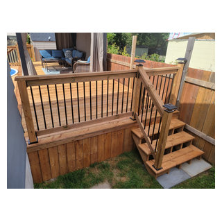 Custom Pressure Treated Deck Around Pool - Modern - Deck - Ottawa - by ...