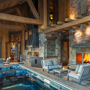 75 Beautiful Rustic Indoor Pool Pictures & Ideas | Houzz