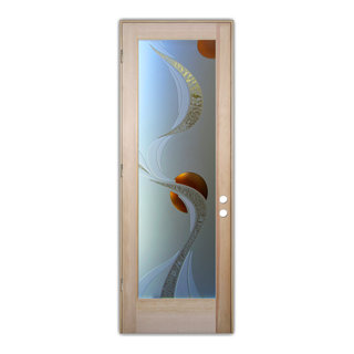 Front Door - Ribbon Reflection Moons - Fiberglass Smooth - 30" x 80 ...
