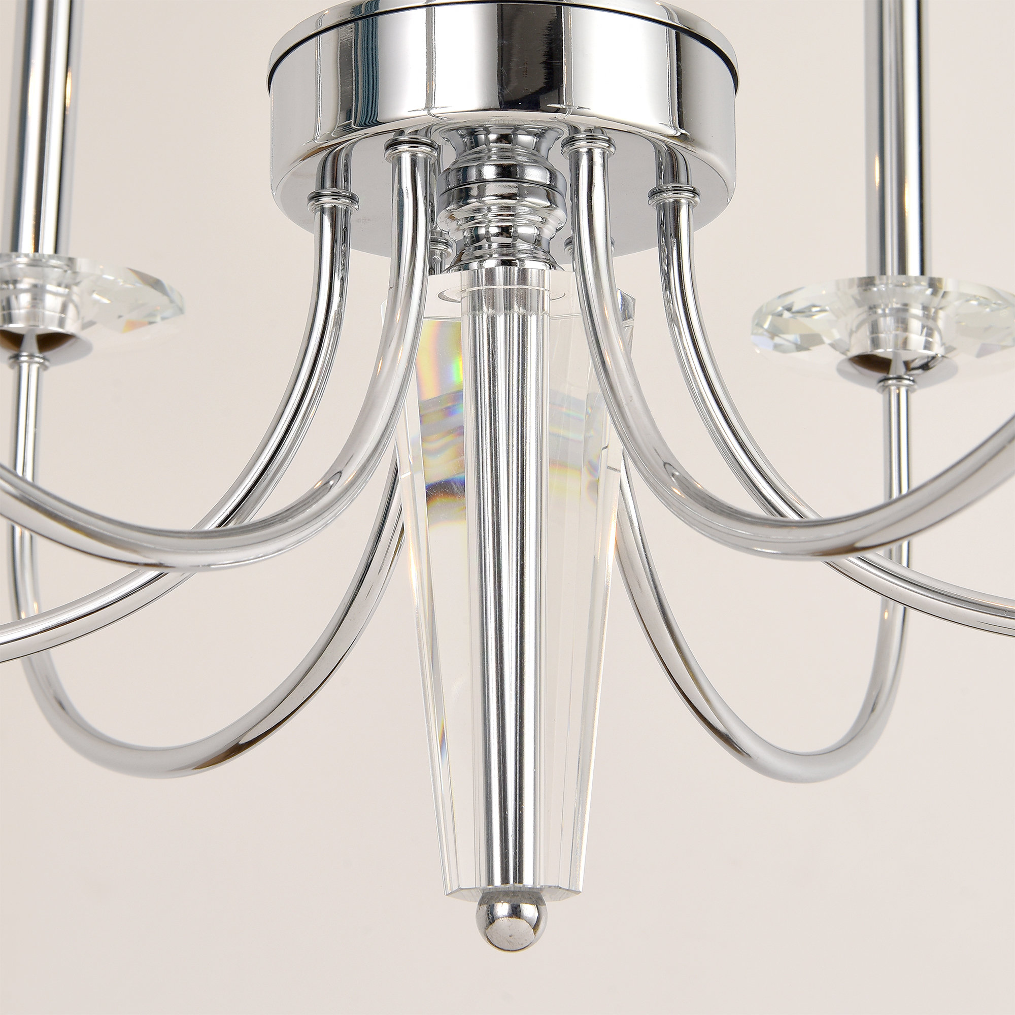 Pasargad Home Hestia Collection Metal & Cystal Chandelier Lights ...