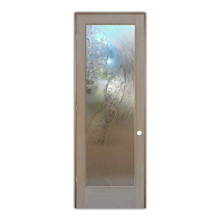 Interior Prehung Door or Interior Slab Door - High Tide - Cast Glass ...