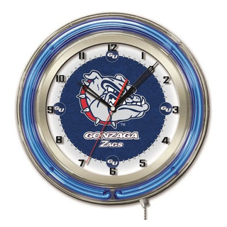 Gonzaga 19" Neon Clock - Contemporary - Wall Clocks - by Holland Bar ...