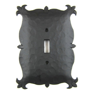 Rustic Mediterranean Hammered Iron Switch Plate Single Toggle EPH1 ...