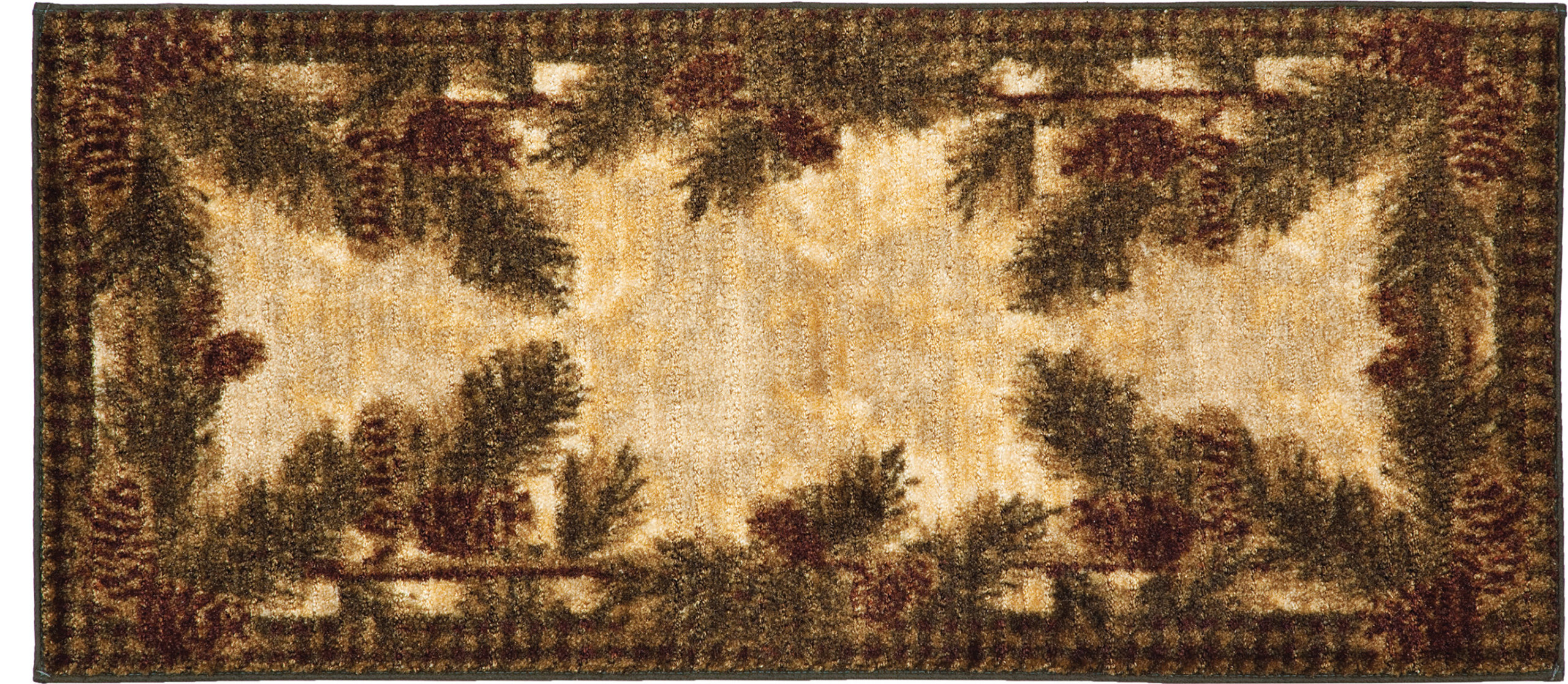 Cozy Cabin Rustic Lodge Kitchen Accent Rug, 20"x44" - Rustic - Area ...