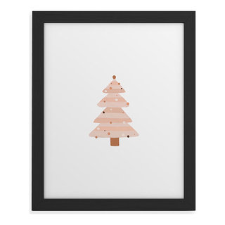 Orara Studio Blush Christmas Tree Framed Art Print, 8x10 ...