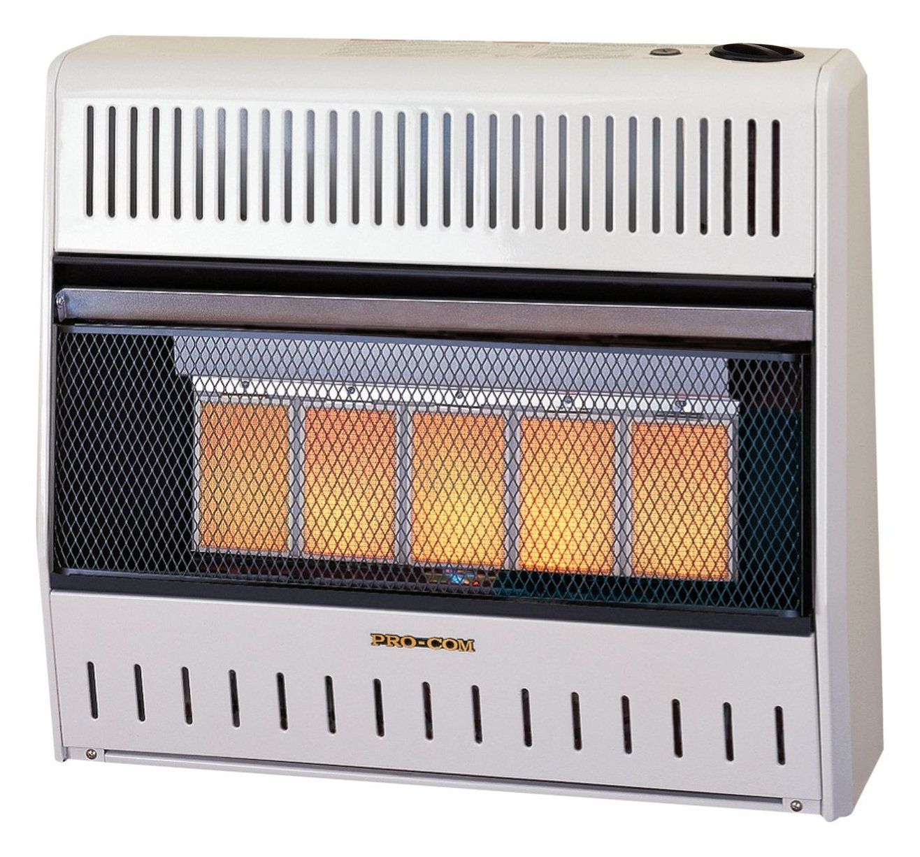 ProCom Ventless Natural Gas Wall Heater - 30,000 BTU, Manual Control ...