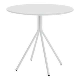 Rick Round Dining Table White - Midcentury - Outdoor Dining Tables - by ...