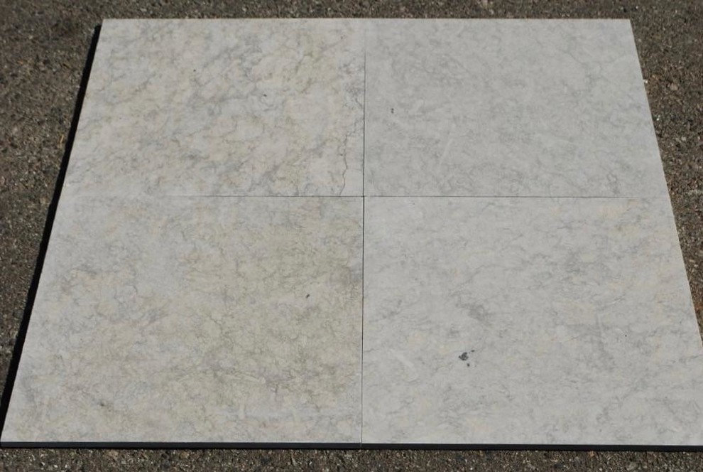 Everest Gray Limestone Tiles, Honed Finish, 16"x16", Set of 96 ...