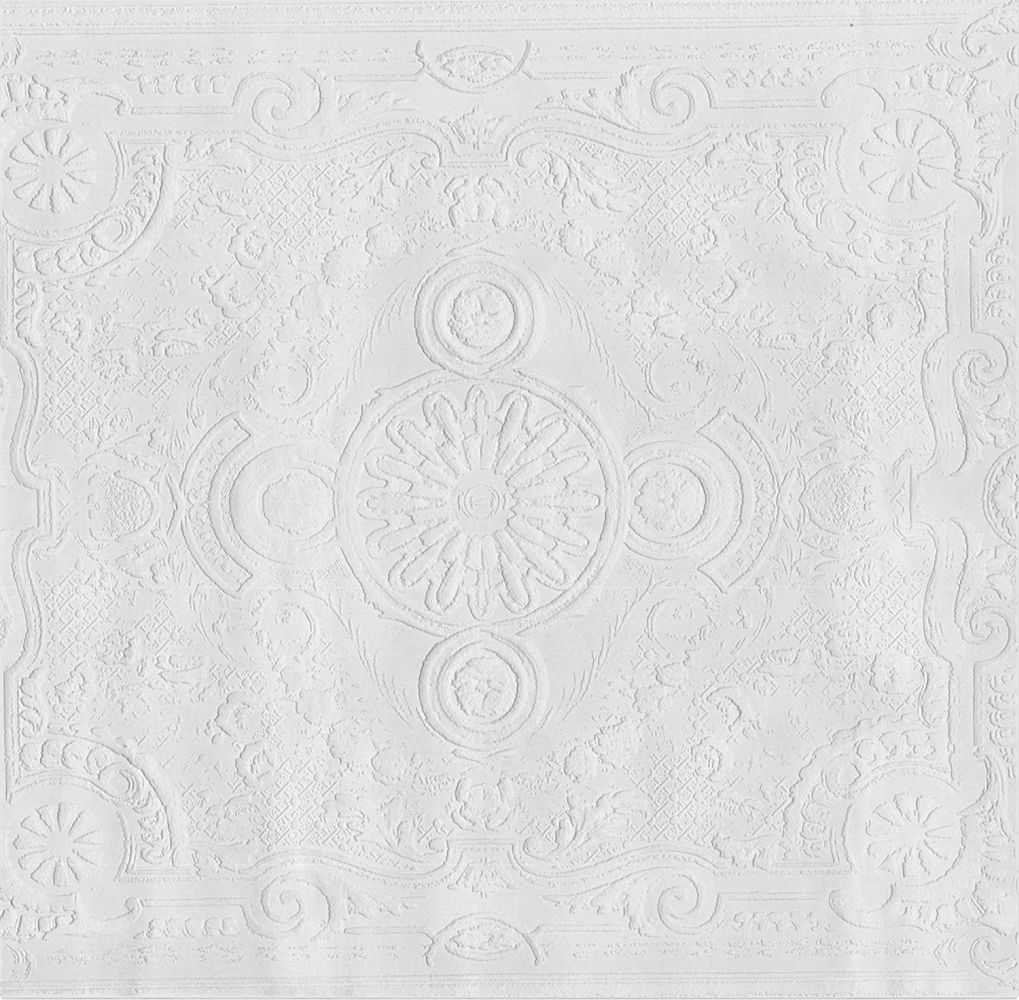 Paintable Wallpaper Border Vintage Floral White 10.75"x15 ...