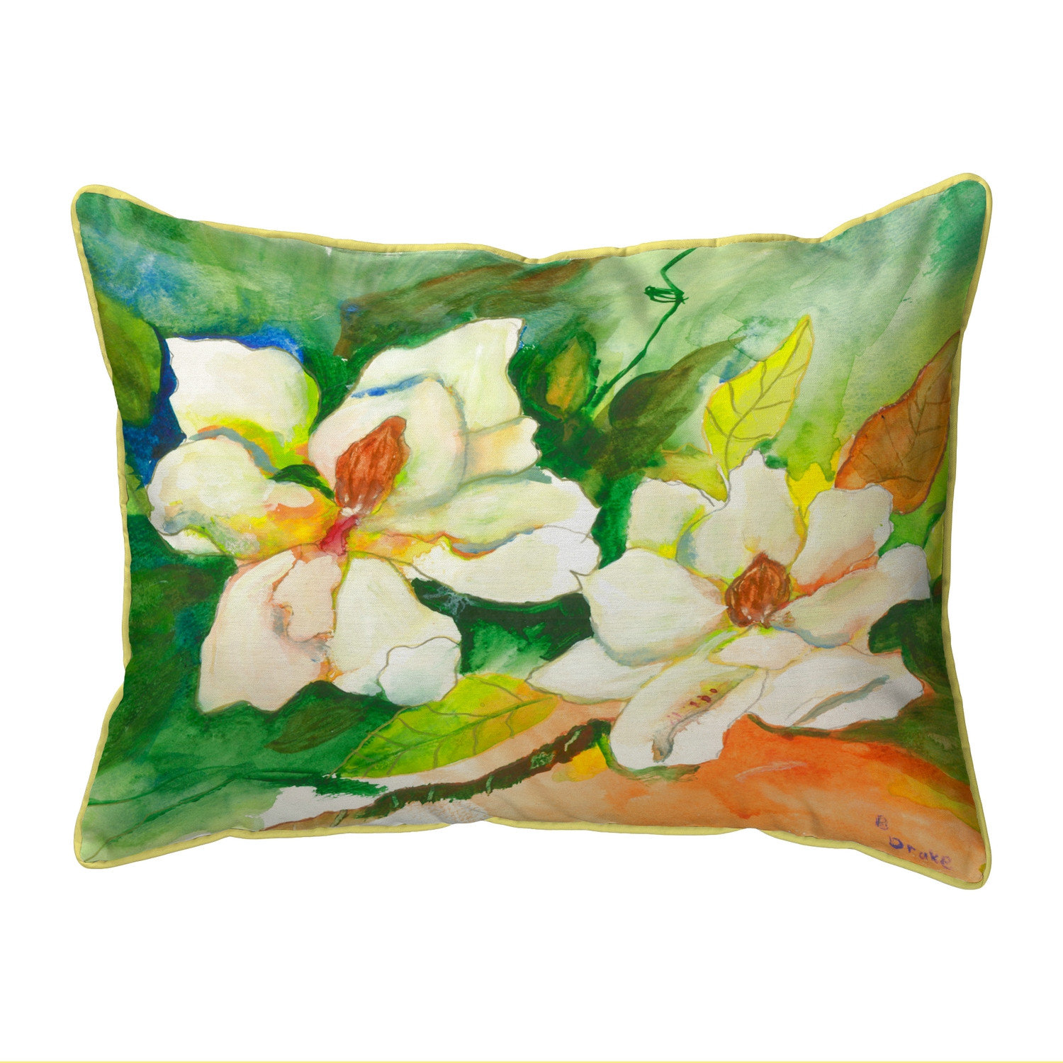 Magnolia Large Indoor/Outdoor Pillow 16x20, 16 inches x 20 inches ...