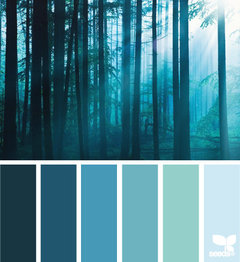 Color scheme for a house on a wooded lot