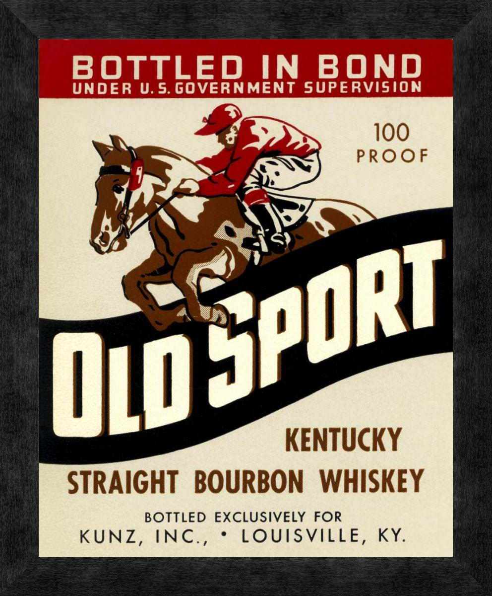 "Old Sport Kentucky Straight Bourbon Whiskey" by Vintage Booze Labels ...