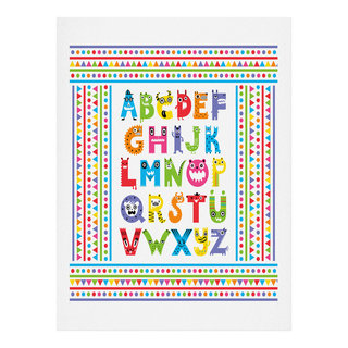 Deny Designs Andi Bird Alphabet Monsters Art Print, Small ...