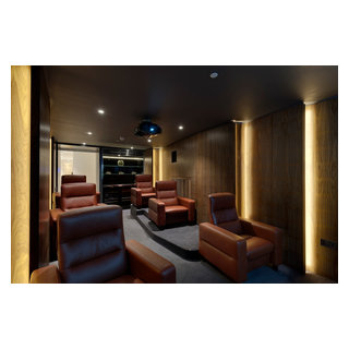 Narrow House home cinema - Contemporary - London - by FORMstudio | Houzz