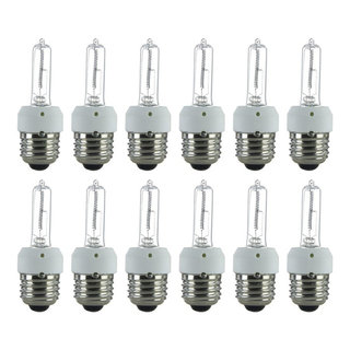 12 Pack Sunlite Halogen 250 Watt Single Ended T4 Medium Base Clear ...