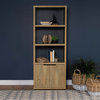 Tabby 3-Shelf Engineered Wood Media Tower Mango - Transitional ...