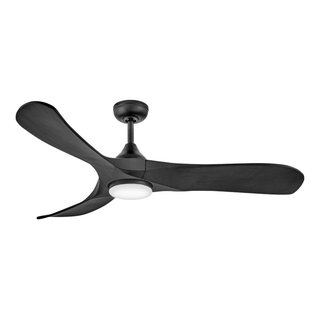 Swell Illuminated 56" LED Smart Fan in Matte Black - Transitional ...