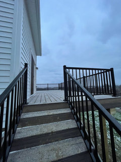 Need a new deck railing for lake front camp in Maine