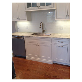 Terra Bianca quartzite - Beach Style - Kitchen - New York - by Elite ...