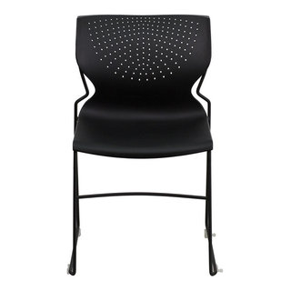 Black Plastic Stack Chair Rut-438-Bk-Gg - Contemporary - Office Chairs ...